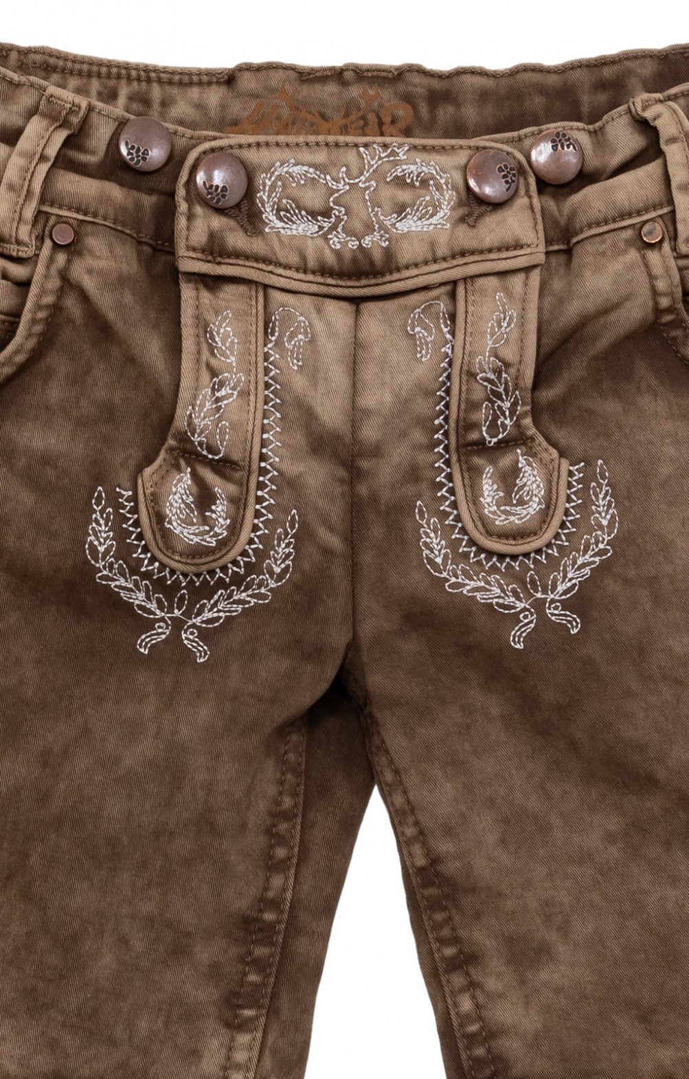Hangowear Trachten Pants COLORSHORT KIDS schlamm - bestellen