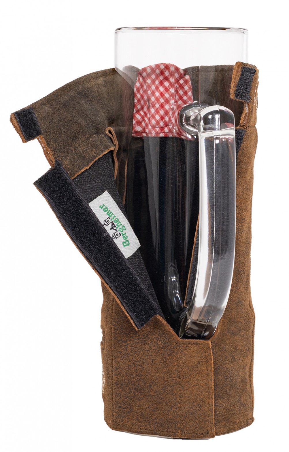 Bergheimer Bier Krug 1/2 Liter JACKE STONE dunkelbraun rot ...