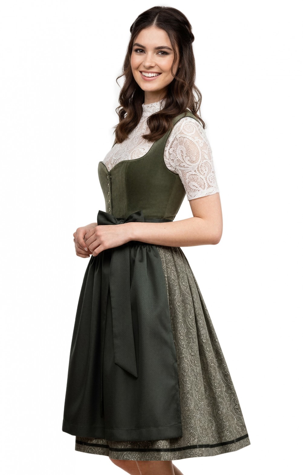 Krüger Dirndl Midi Dirndl 2-piece 60 cm INY green - bestellen