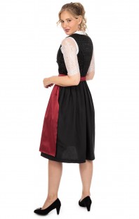 Gwandler Midi Dirndl 1tlg. 70cm INA schwarz - Alpenclassics.de