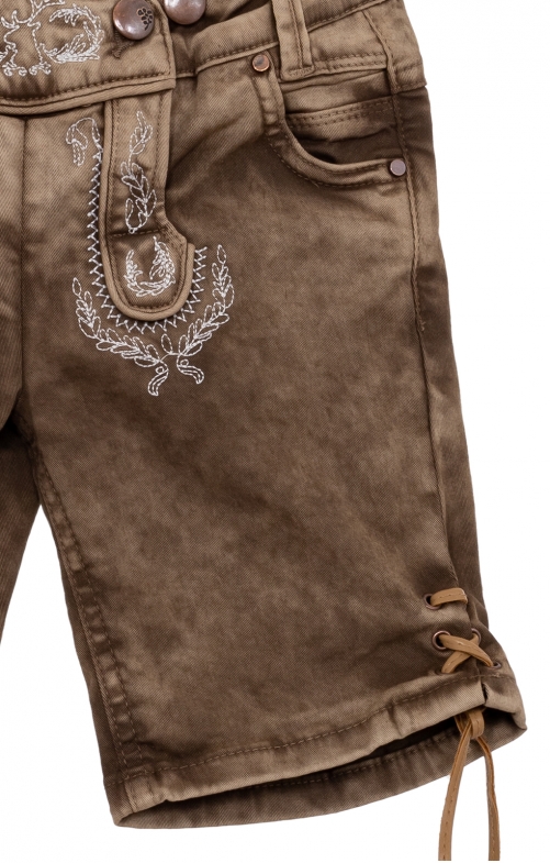 Hangowear Trachten Pants COLORSHORT KIDS schlamm - bestellen