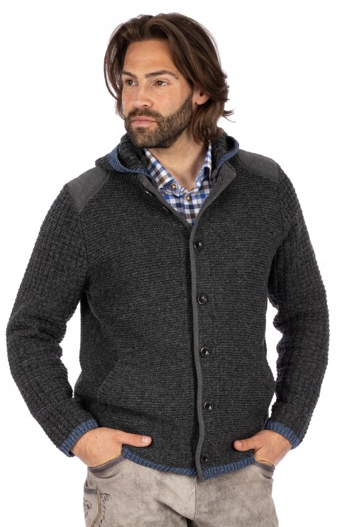 Maddox German traditional jacket MANNI wool gray - bestellen