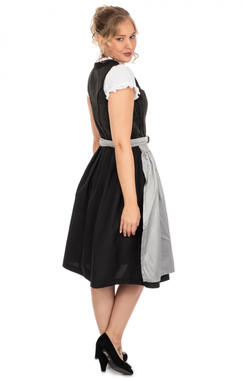 Gwandler Dirndl Apron 65cm SC700 silver with clasp - bestellen