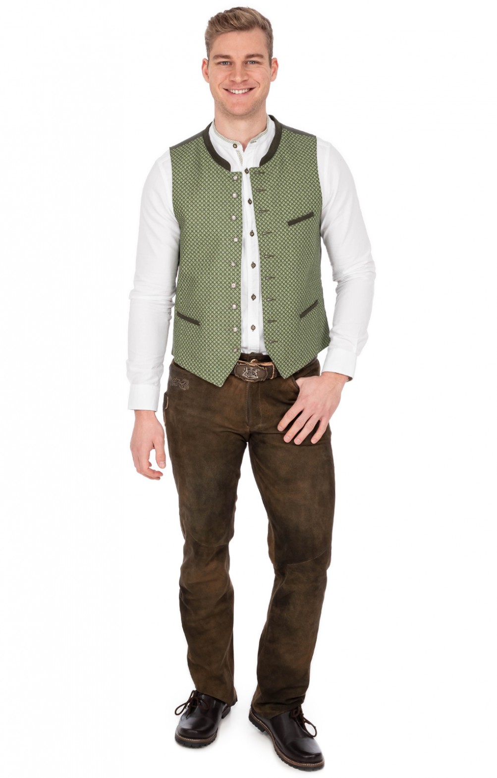 Gipfelstürmer Weste 423001-4210-56 trachtengrün - Alpenclassics.de