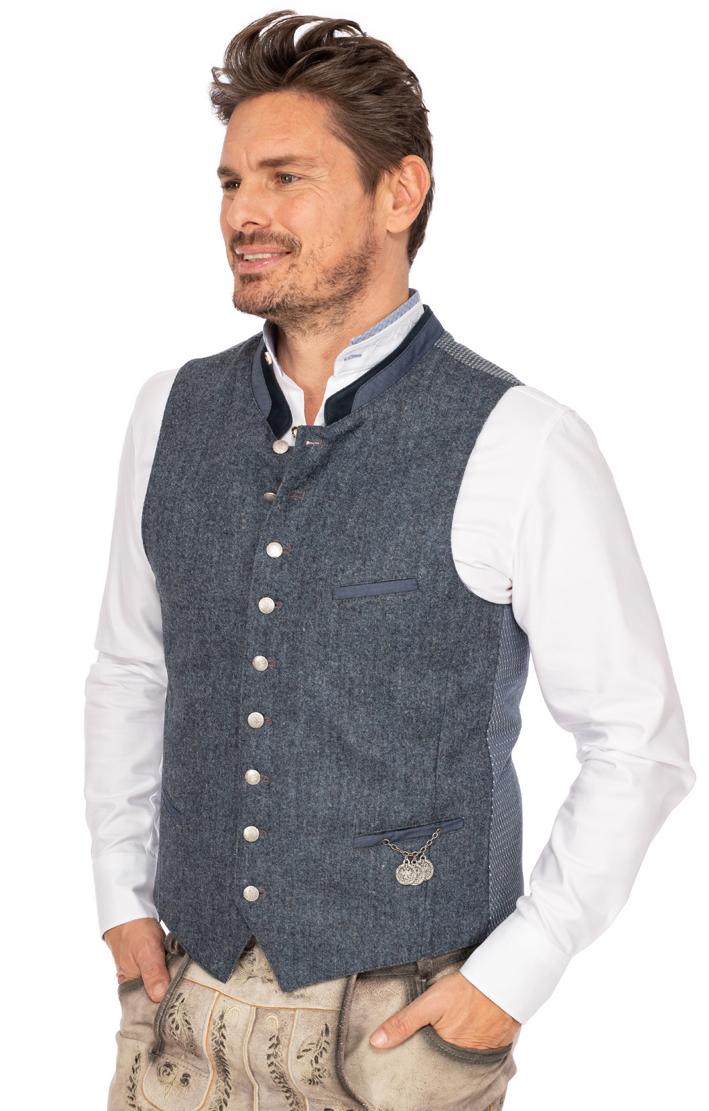 Gipfelstürmer Weste 423000-4197-42 mittelblau - Alpenclassics.de